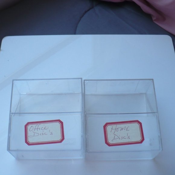 unbranded | Office | 2 Vintage Plastic Cases For 35 Computer Disk 1980s ...